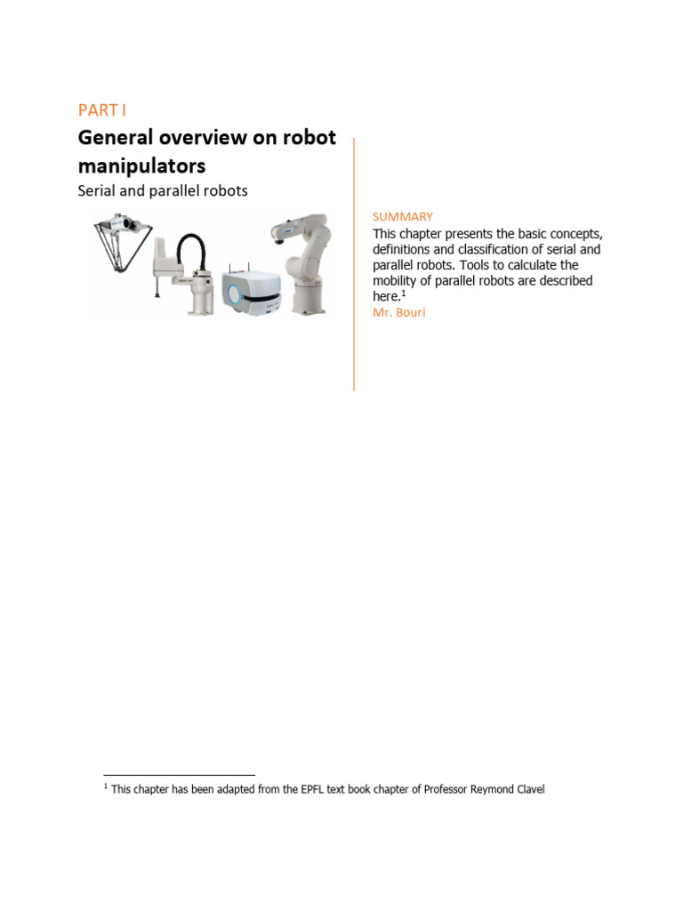 1 Robotics Overview | PDF