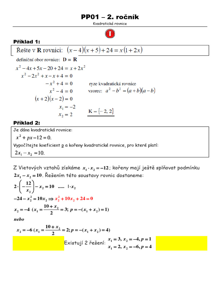 PP01-2rocnik - Reseni 2 | PDF