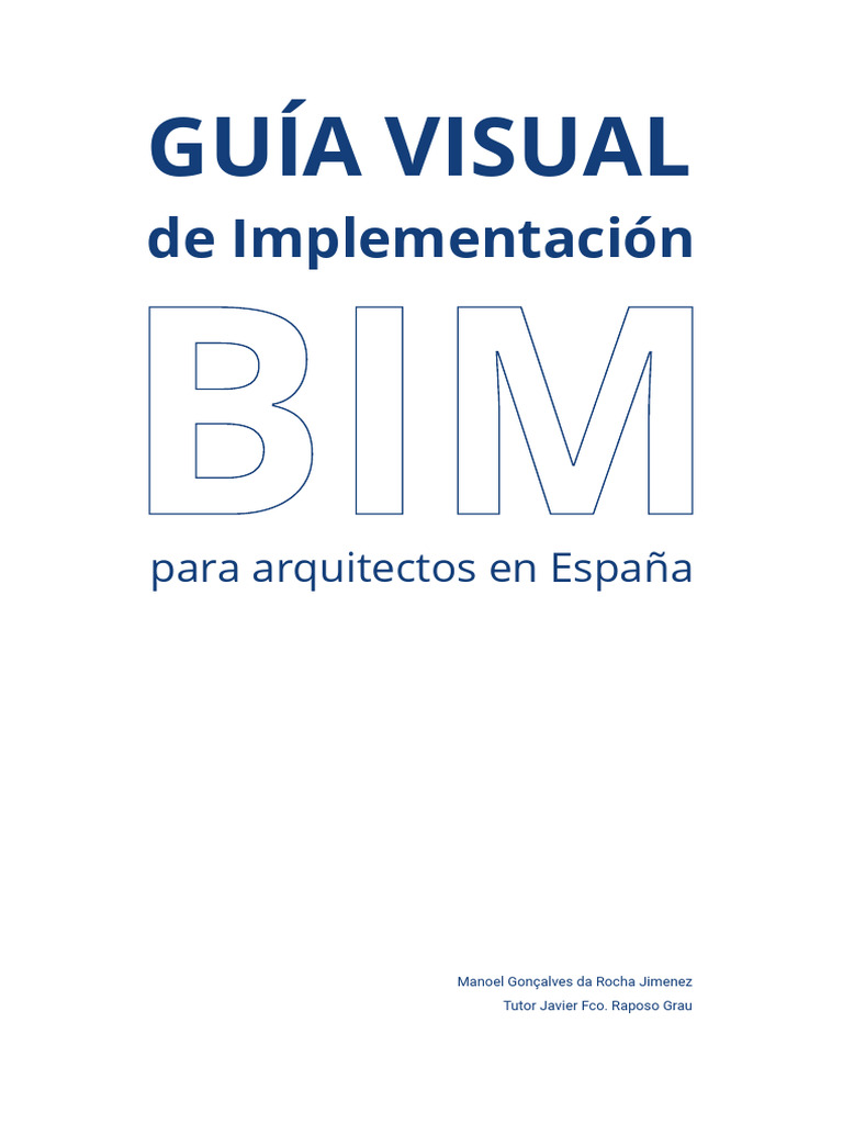 Guia Visual BIM España | PDF | Modelado de información de construcción | Software