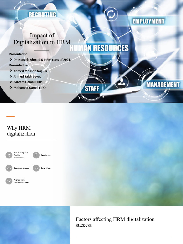 Impact of Digitalization in HRM | PDF
