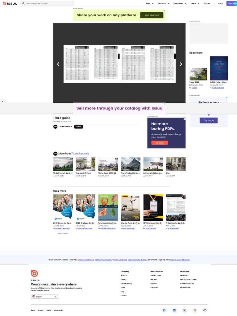 Thule Guide by Thule Australia - Issuu | PDF | Cyberspace | Internet