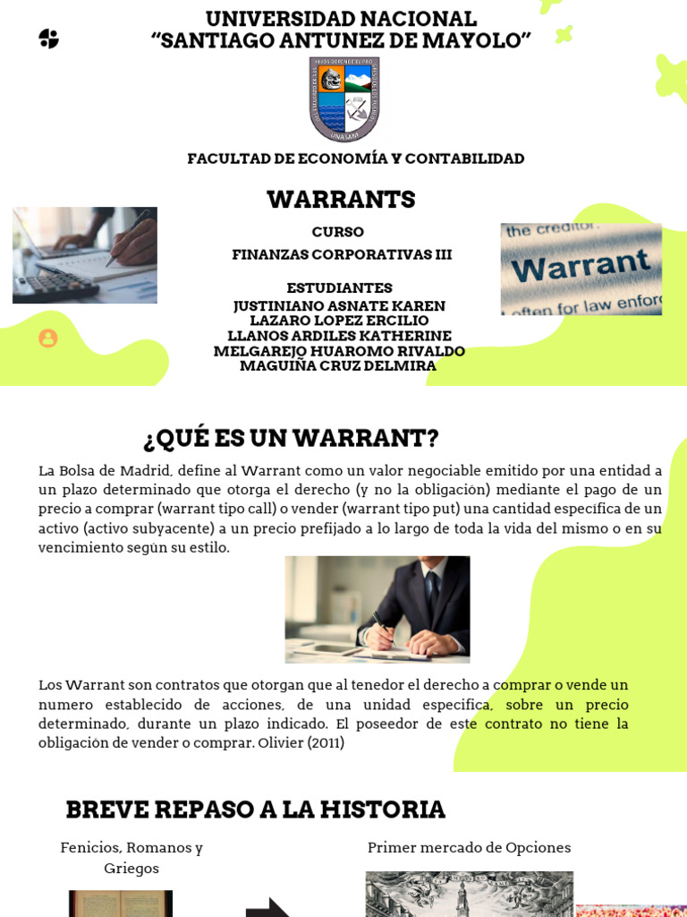 Los Warrants | PDF