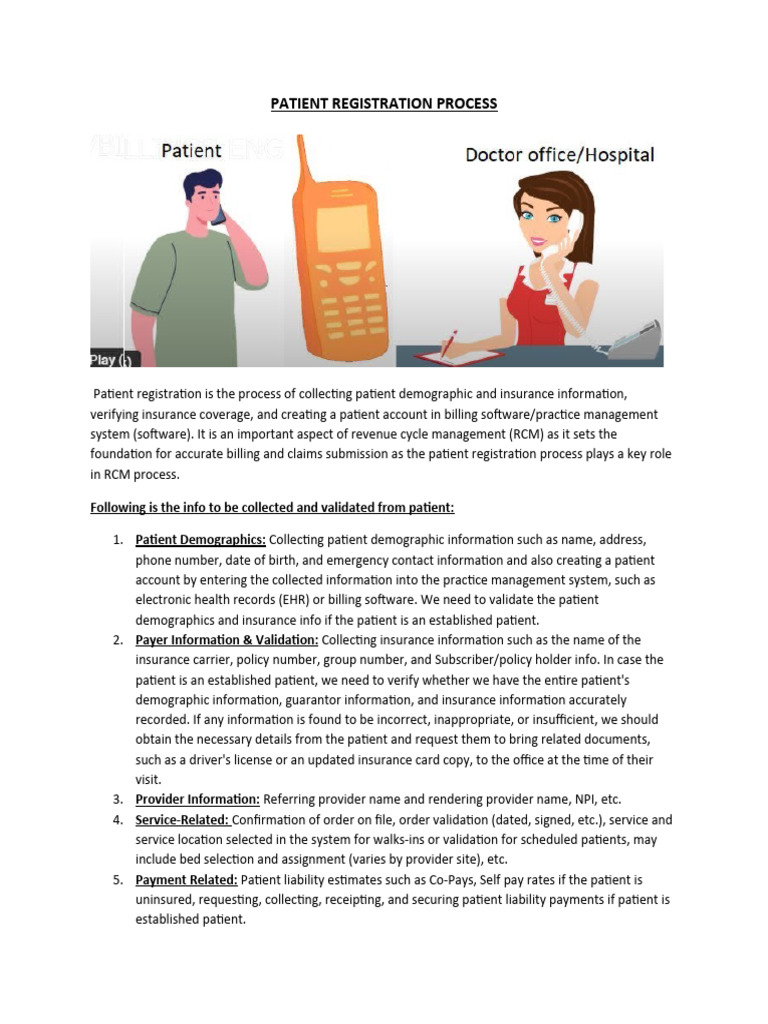 Patient Registration & Appointment Scheduling Process | PDF