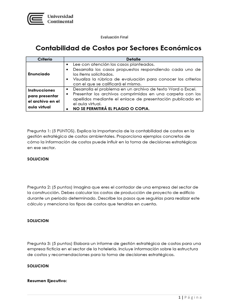 Contabilidad de Costos por Sectores Económicos | PDF