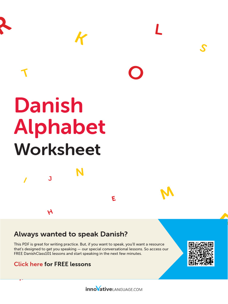 Danish Alphabet Worksheet | PDF | Foreign Language Studies