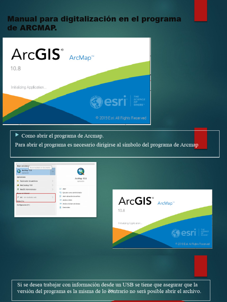 Manual de Procedimientos ArcMap | PDF | Métodos y materiales de enseñanza | Informática