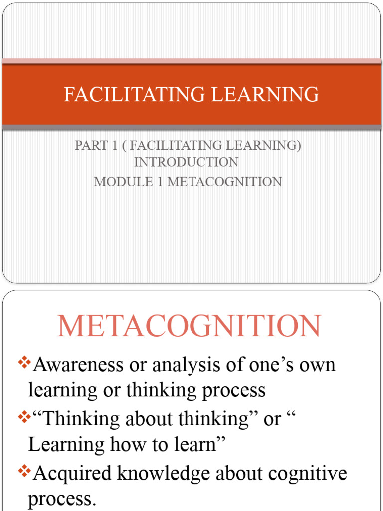 Facilitating Learning and The Principles of Learning | PDF | Career & Growth