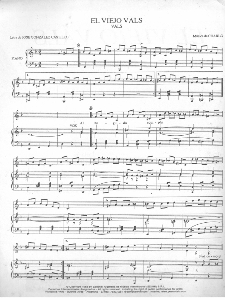 El Viejo Vals | PDF