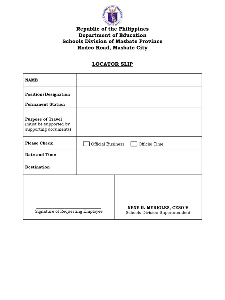 Travel Authority For Official Travel | PDF