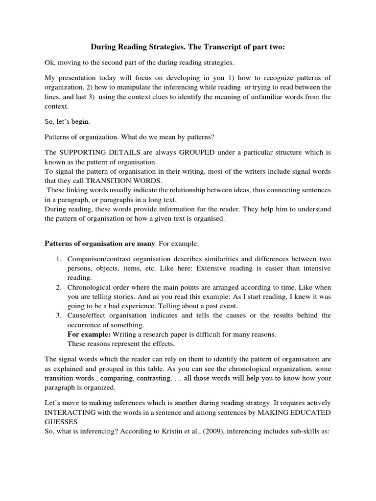 Asset-V1 MESRS+EHE201+2023 T1+type@asset+block@During Reading Strategies. The Transcript of Part ...