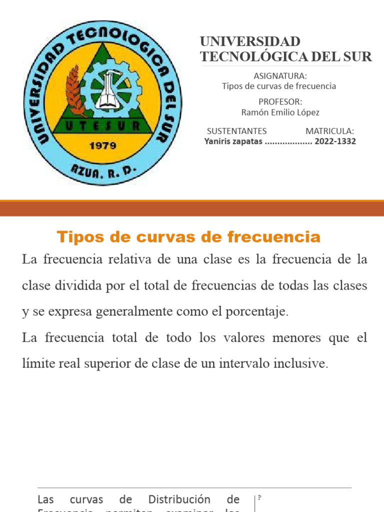 Tipos de Curvas de Frecuencia | PDF | Métodos y materiales de enseñanza