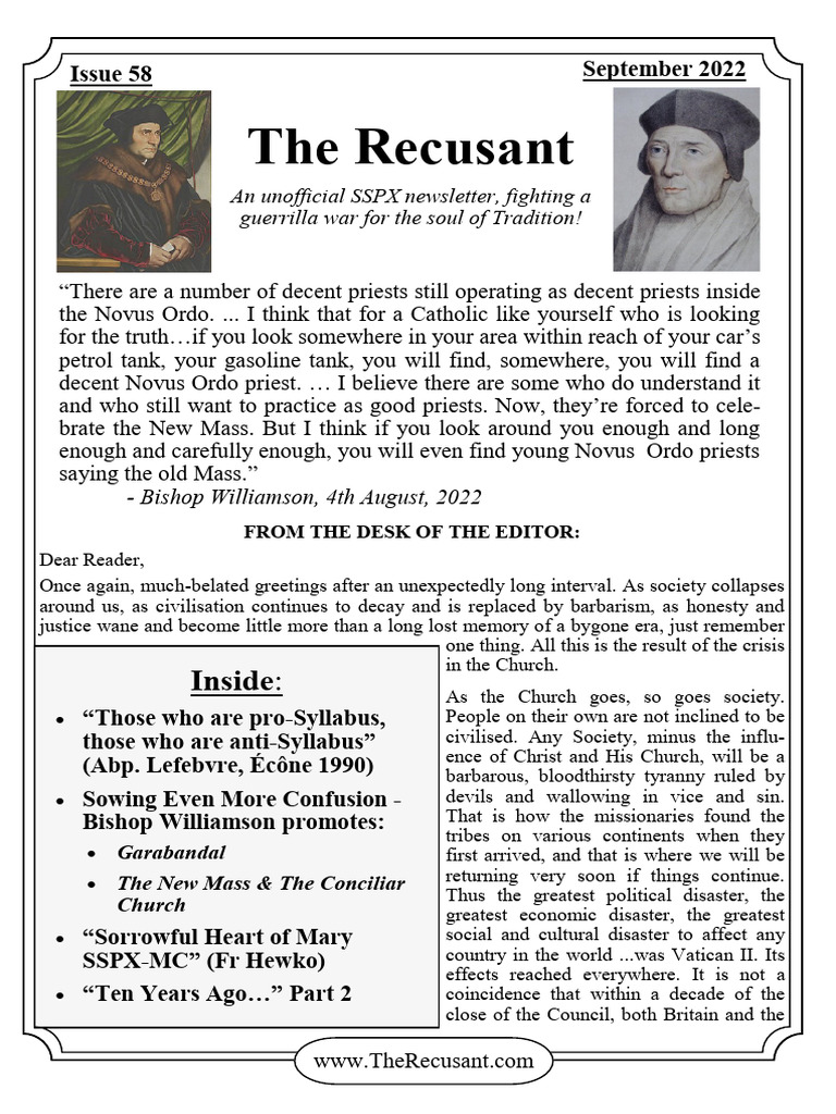 The Recusant 58 | PDF | Social Science