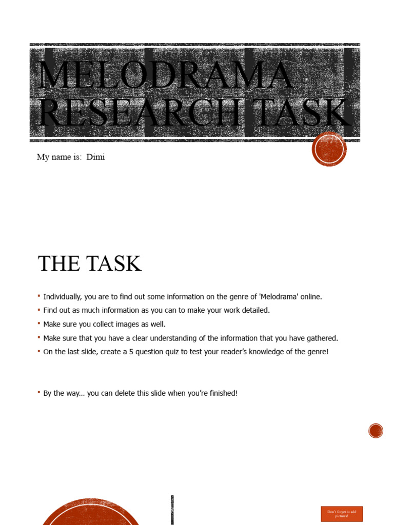 Research Task (1) | PDF | Theatre