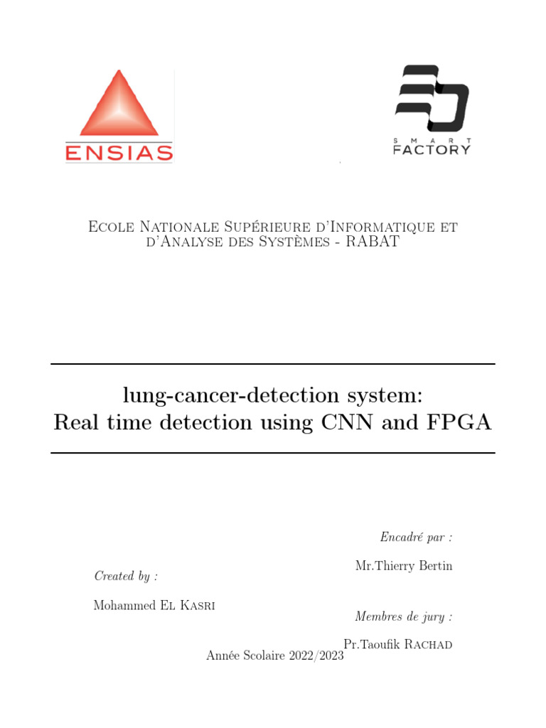 Lung Cancer Detection Project | PDF