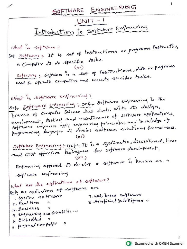 SE Unit-1 | PDF | Agile Software Development | Software Development Process