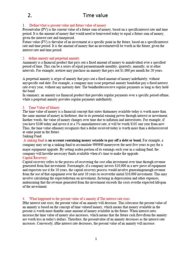 2 Time Value | PDF