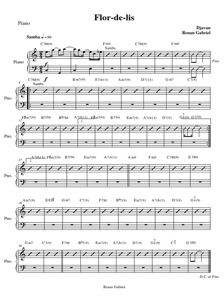 Finale 2008 - (Flor-De-Lis - F.A. - Piano | PDF