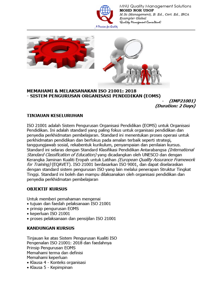 EOMS Awareness Training Outline | PDF