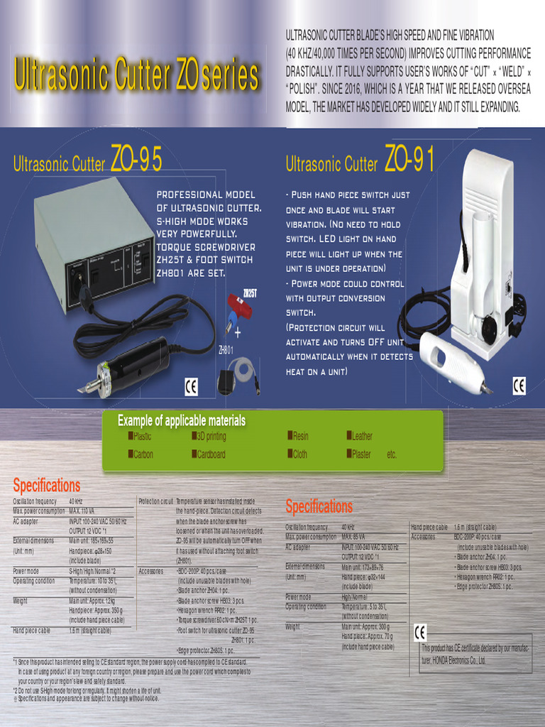 Ultrasonic Cutter | PDF
