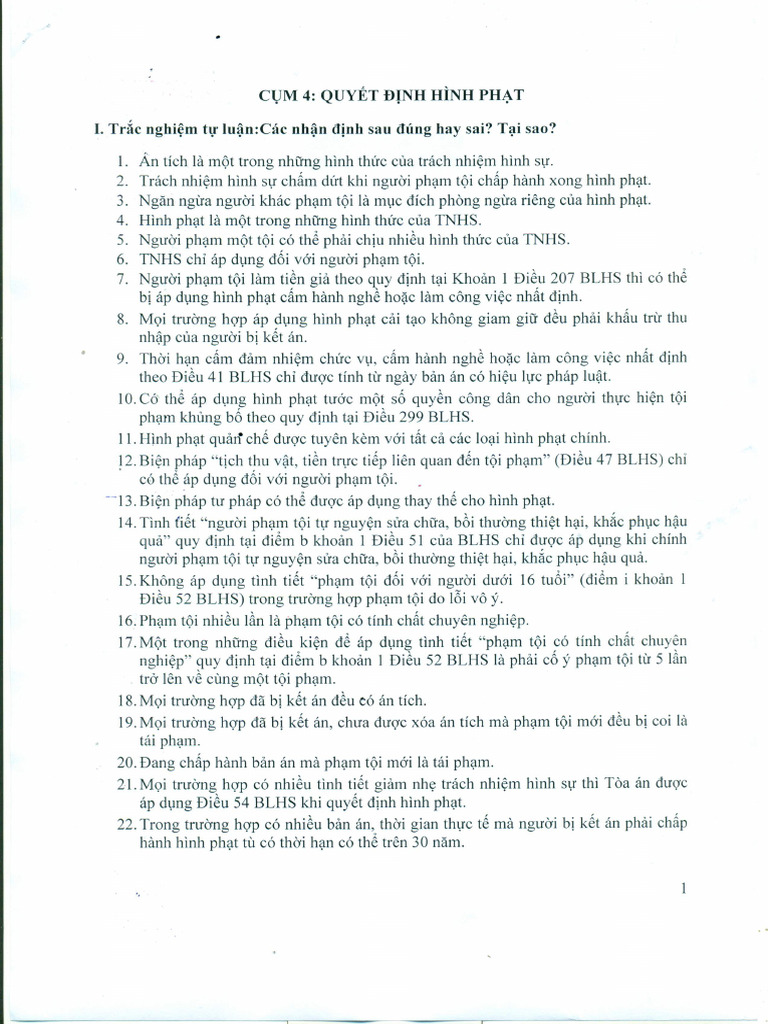 Luat Hinh Su 1 - Tai Lieu 2 | PDF