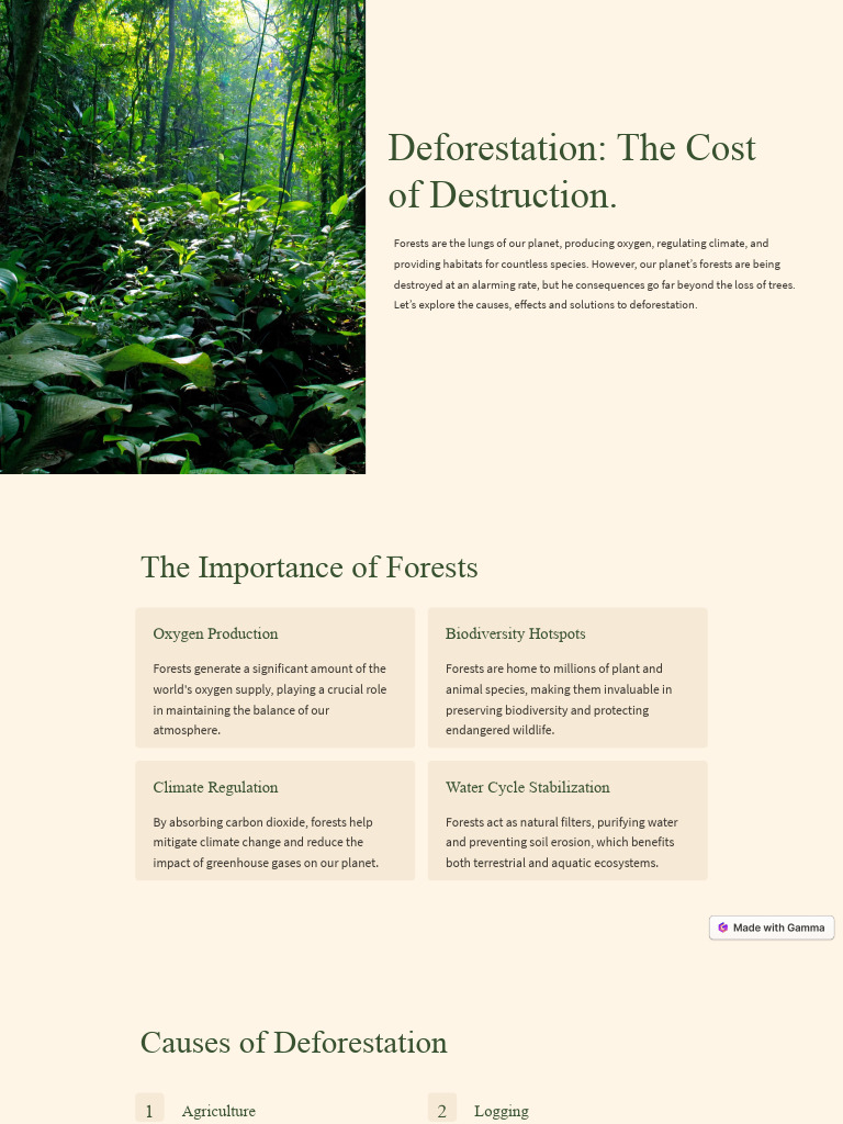 Deforestation | PDF