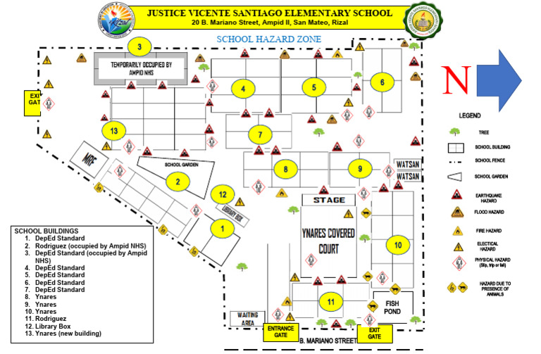 School Hazard Map 2023 24 | PDF