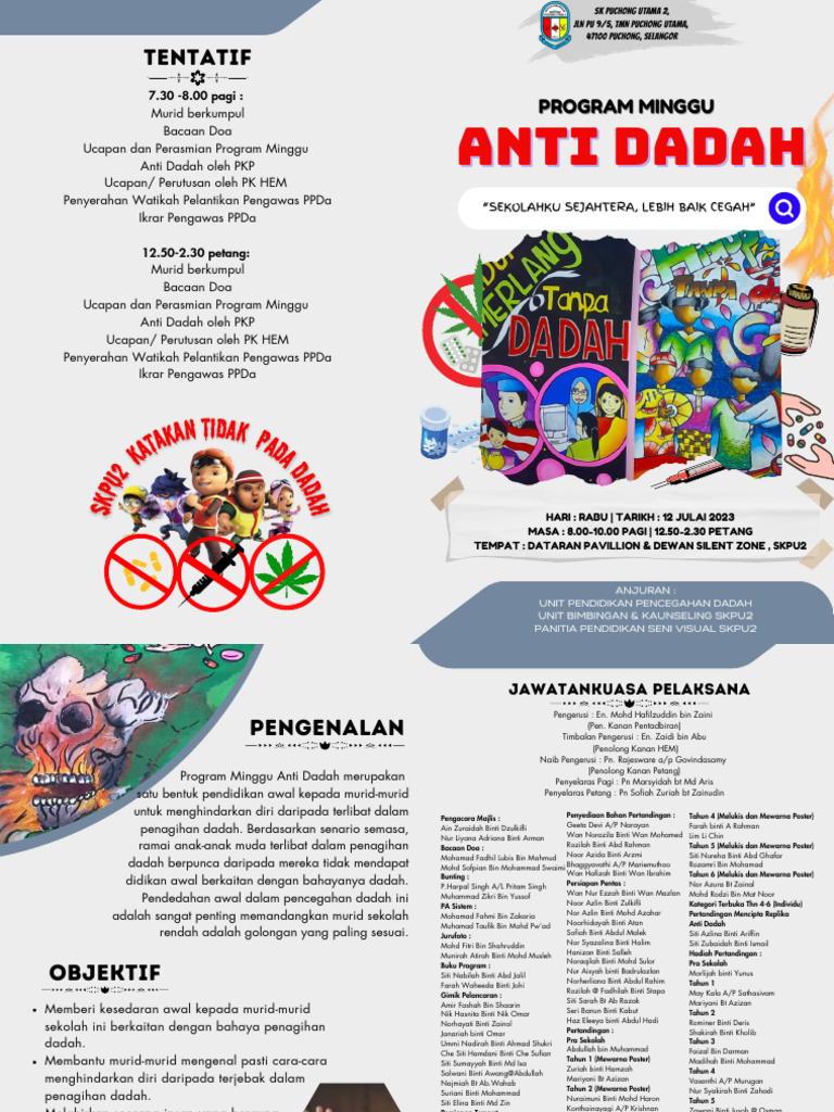 BUKU PROGRAM ANTI DADAH 2023 | PDF