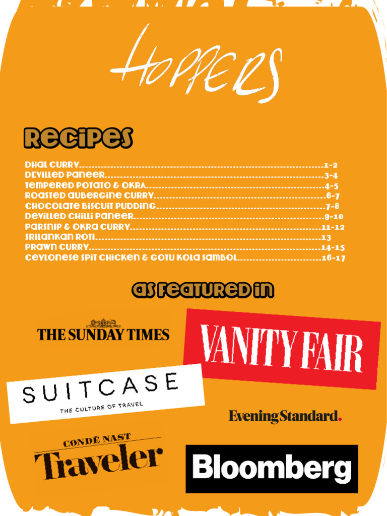 Hoppers Recipe Features | PDF