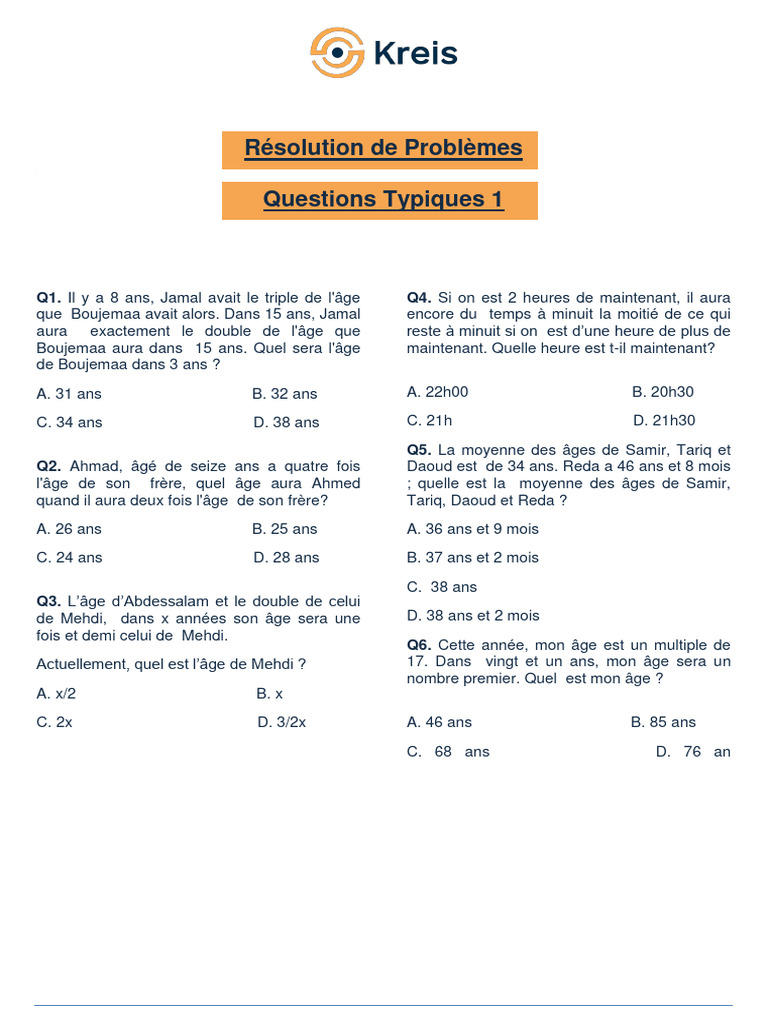 RDP - Test 1 - Enoncé (P) | PDF