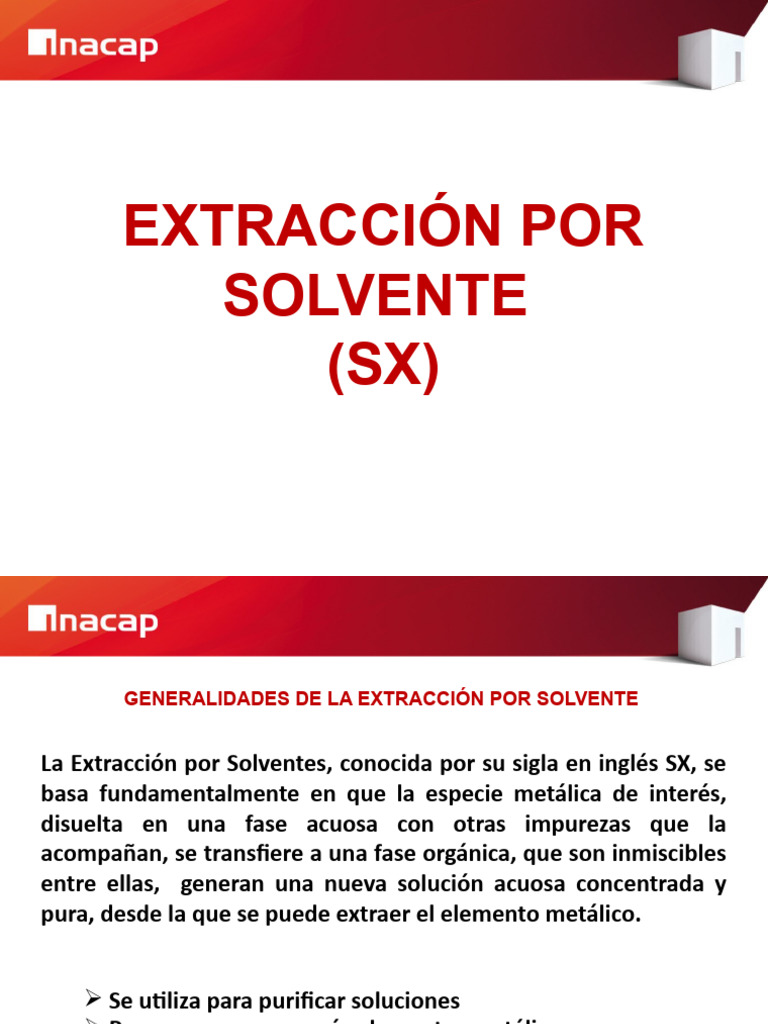 Proceso de Extracción por Solventes SX | PDF