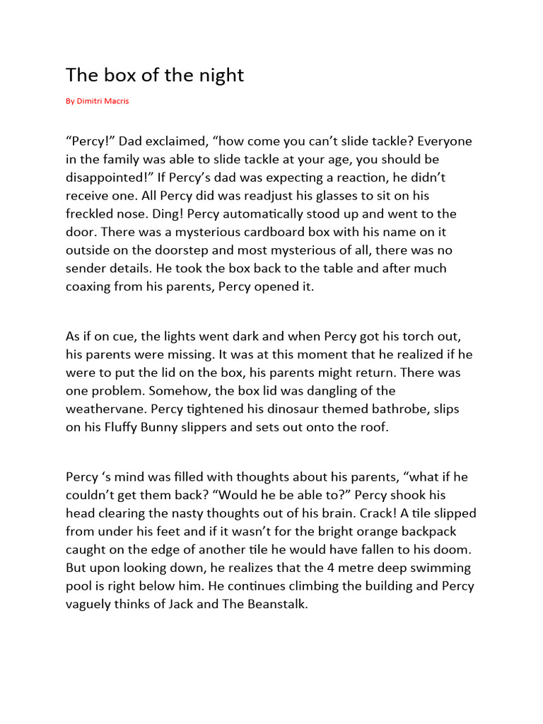 The Box of The Night | PDF | General Fiction