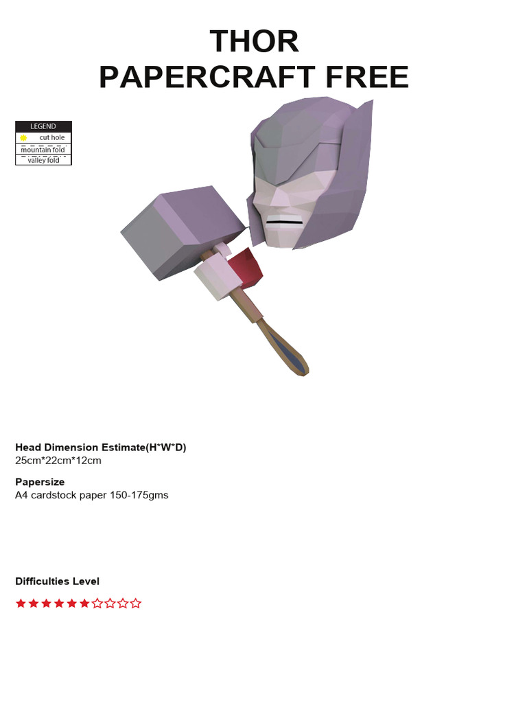 DIY Thor PapercraftFree | PDF