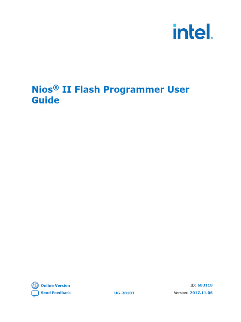 Ug Nios2 Flash Programmer-683118-666773 | PDF
