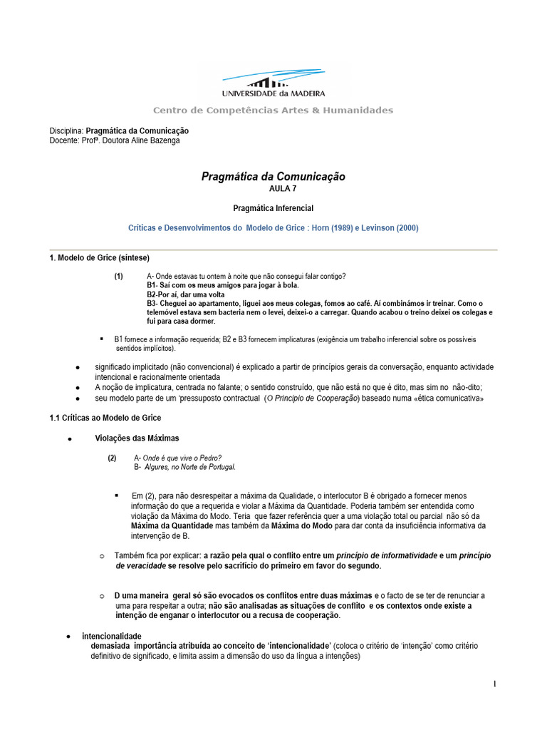 PragCom Aula7 2011 | PDF