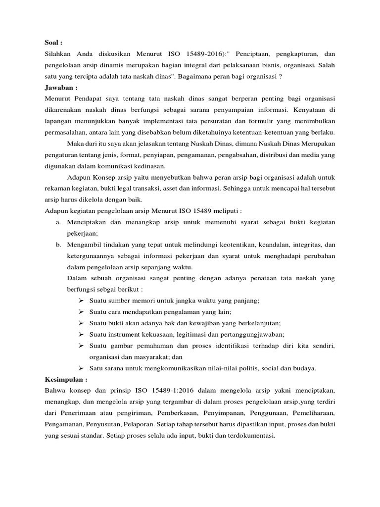 DISKUSI Pengurusan Surat, Tata Persuratan Dan Formulir. | PDF