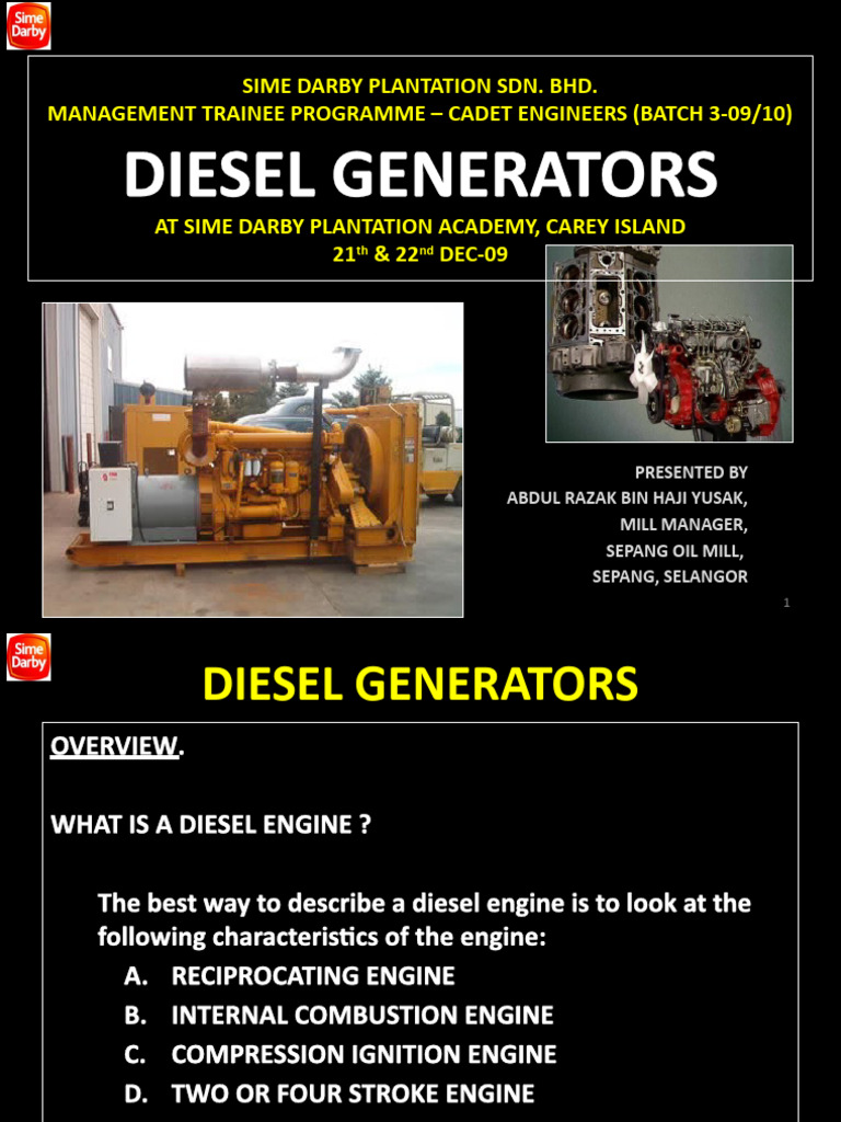 Overview of Diesel Engine Mechanics | PDF
