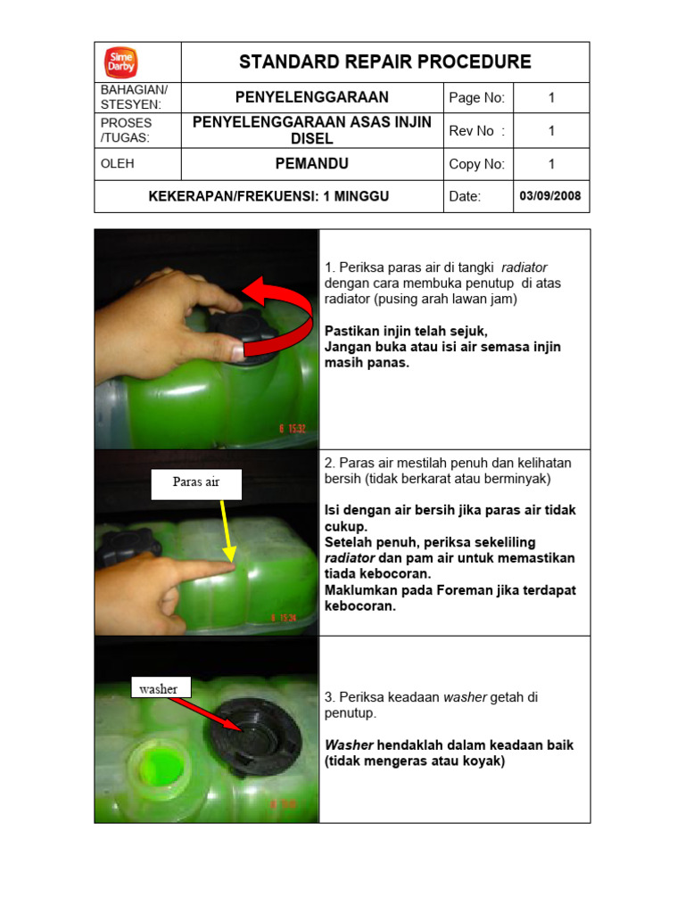 Panduan Penyelenggaraan Injin Diesel | PDF | Teknologi & Rekayasa