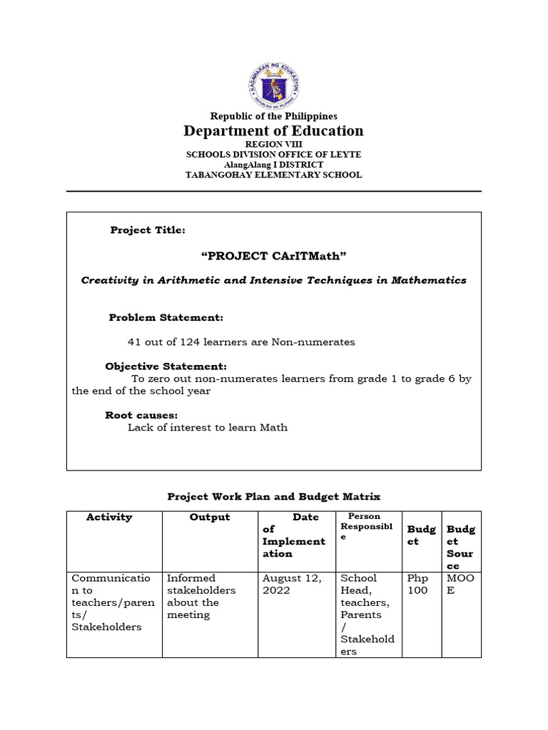 Project Caritmath | PDF