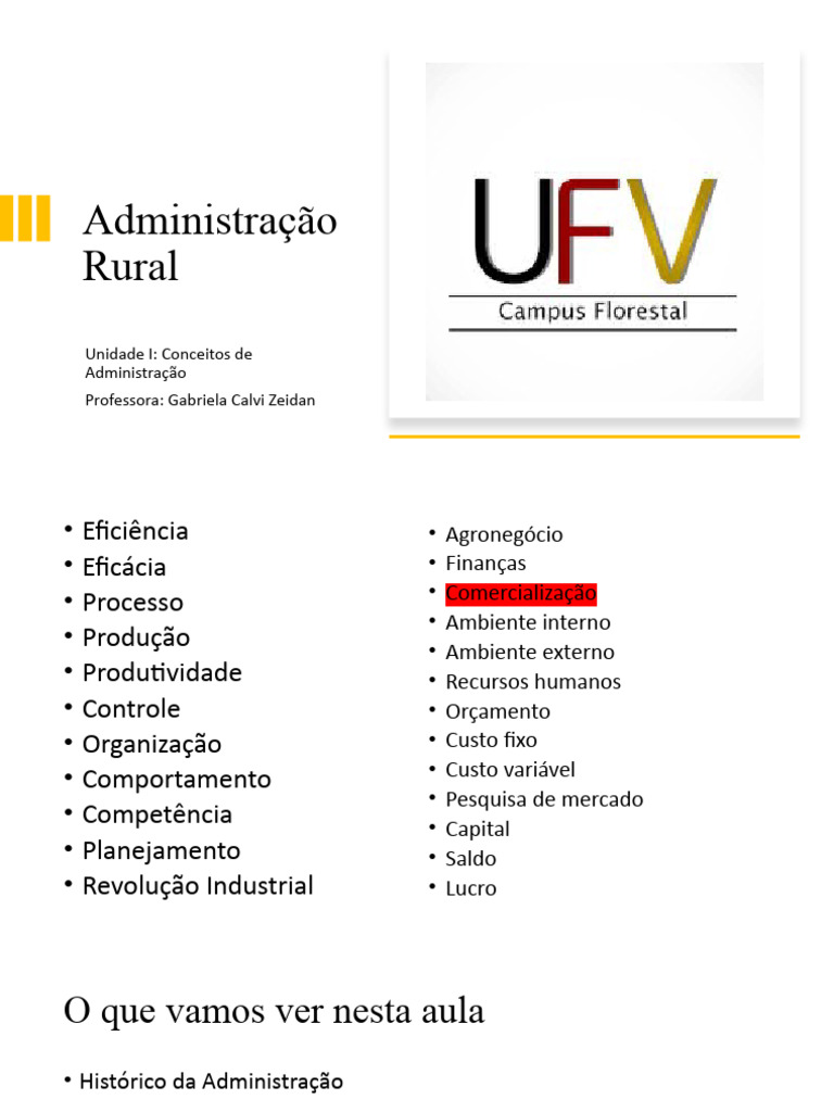 Unidade 1 - Conceitos Gerais Administraà à o Rural 2 | PDF Unidade 1 - Conceitos Gerais Administraà à o Rural 2 | PDF