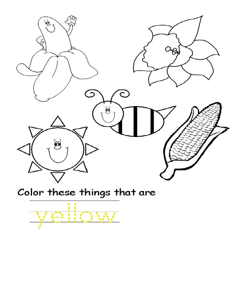 Yellow Hunt Kinder Week 1 Activity | PDF Yellow Hunt Kinder Week 1 Activity | PDF