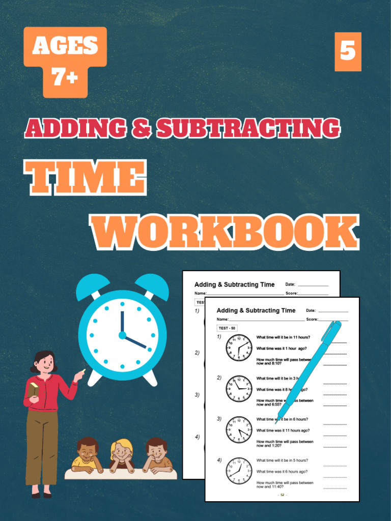 Adding and Subtracting Time Workbook Level 5 | PDF