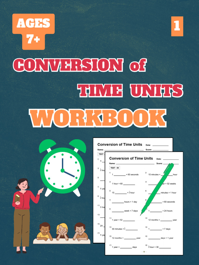 Conversion of Time Units Workbook Level 1 | PDF