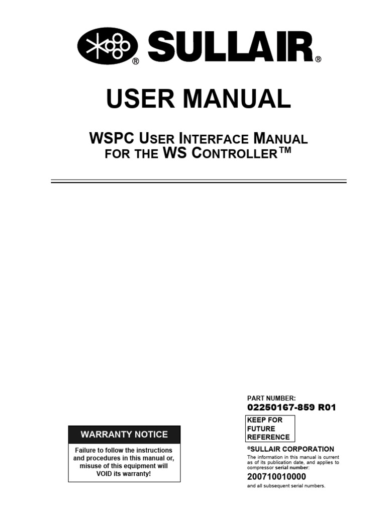 User Manual WSPC User Interface Manual For The WS Controller R01 ...