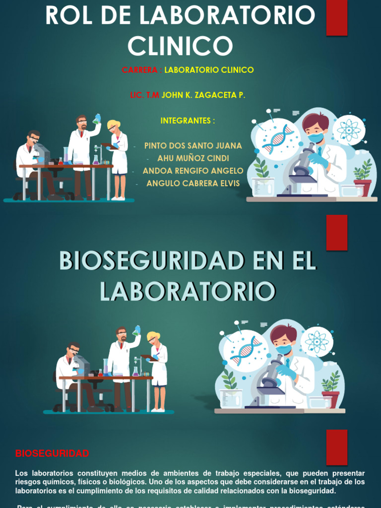 Bioseguridad del Laboratorio | PDF