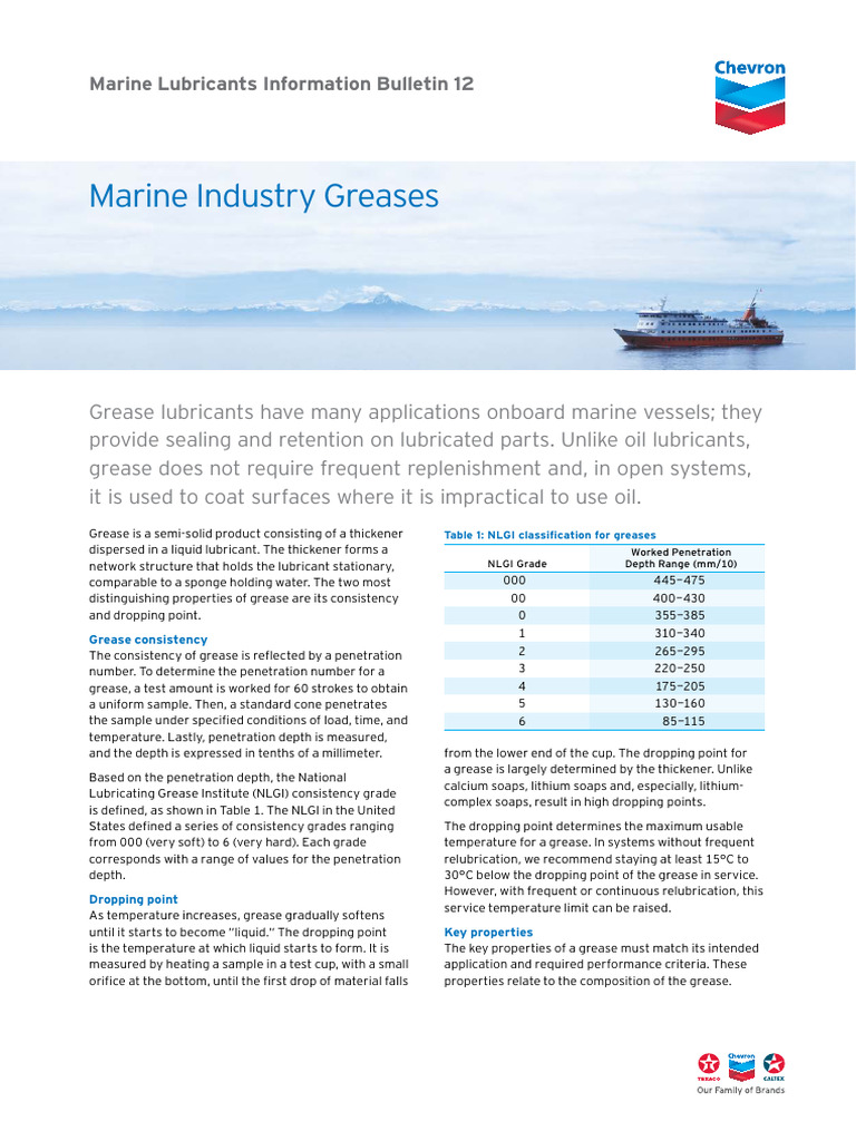 Chevron Marine Industry Greases | PDF