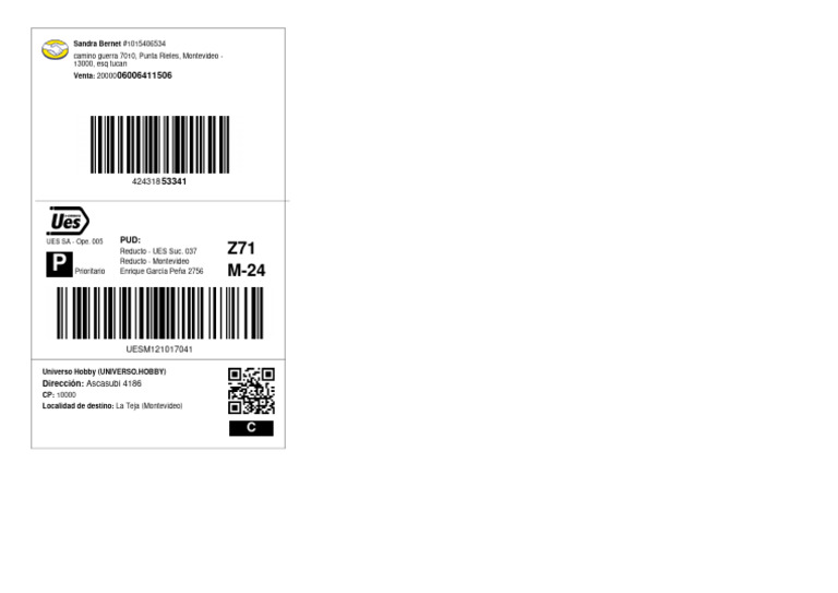 Shipment Labels 230711213034 | PDF
