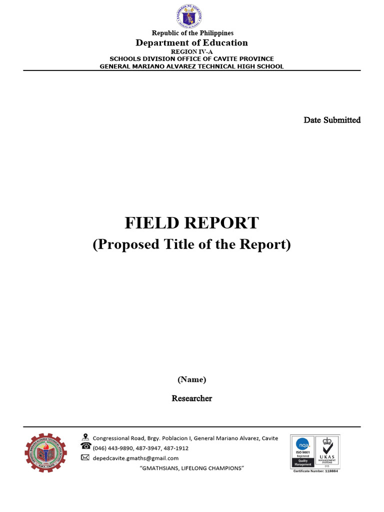 Field Report | PDF