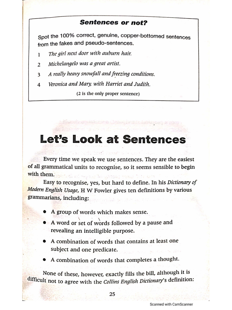 Sentences | PDF