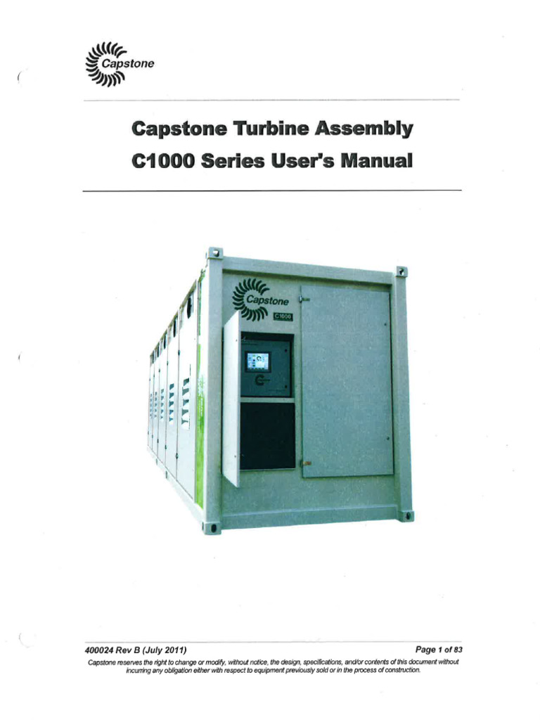 Capstone c 1000 User Manual | PDF