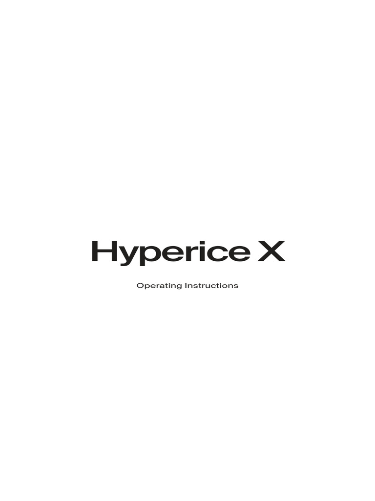 HypericeX Product Manual | PDF | Electromagnetic Compatibility | Mains ...